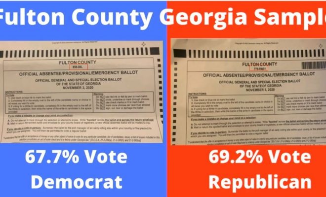 PROOF Election Was Rigged! GA Ballots Were Printed DIFFERENTLY for GOP ...